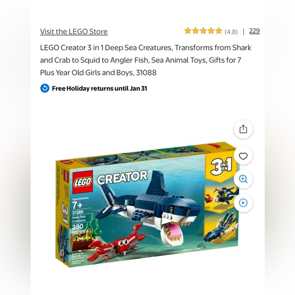 Lego | Toys | Lego Creator 3in Ocean Adventure Set New In Box | Poshmark